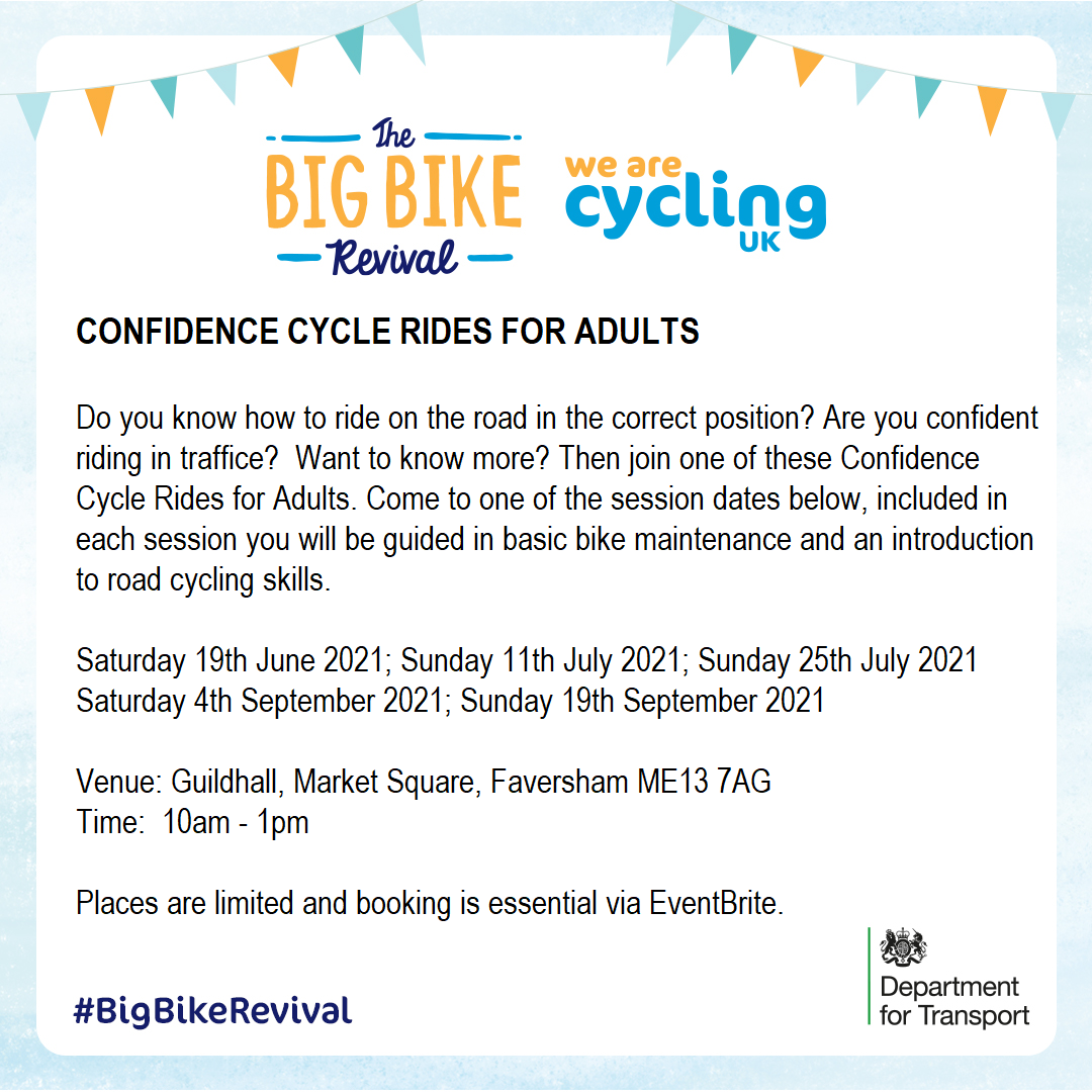 Confidence Cycle Rides For Adults - Faversham Town Council
