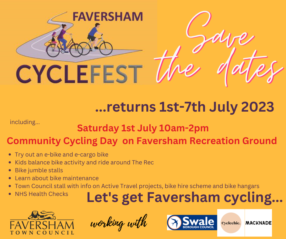 Cycle Fest 2023 - Community Cycling Day at Faversham Recreation Ground ...