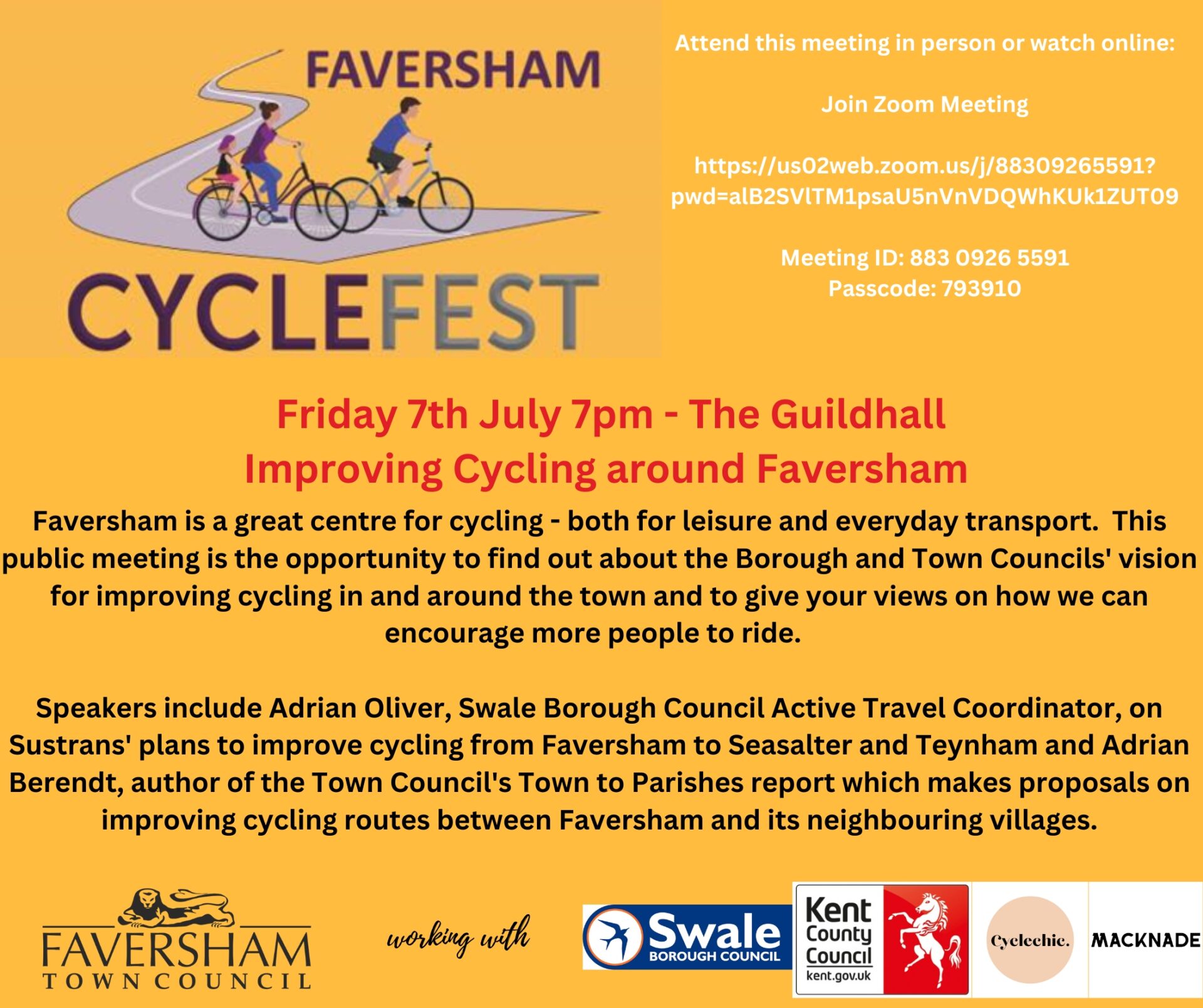Cycle Fest 2023 – Improving Cycling around Faversham Public Meeting ...