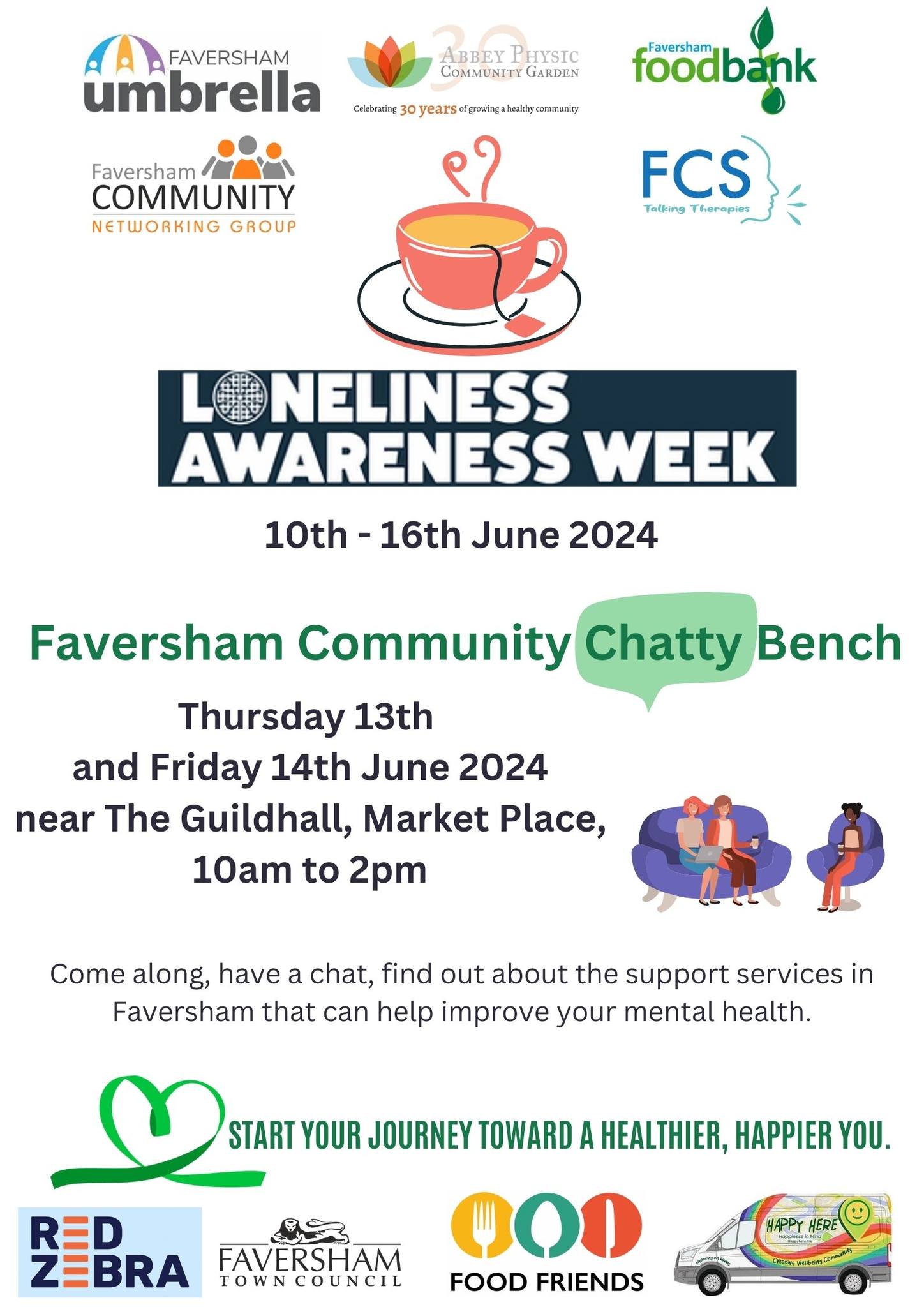 Faversham's Chatty Bench is back! - Faversham Town Council